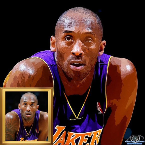 Nike | Wall Decor | Kobe Bryant Black Mamba Realistic Digital Vector ...